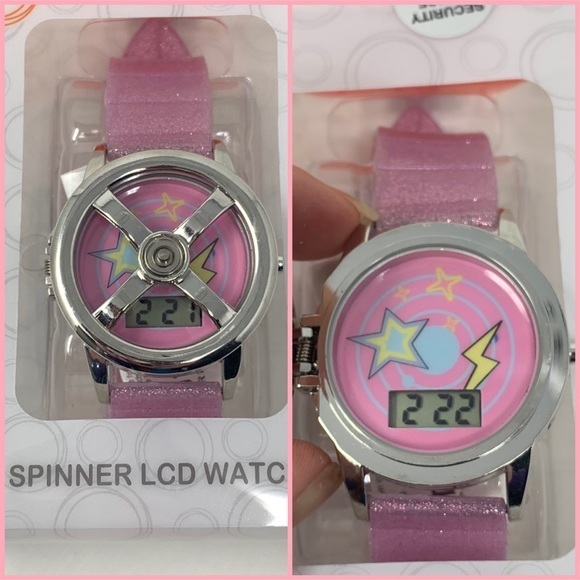 wonder nation | Accessories | Last Super Cute Girls Pink Silver Spinner ...